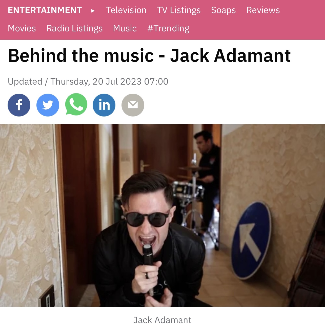 RTÉ Magazine (EN) – JACK ADAMANT